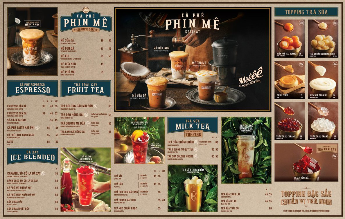 KATINAT MENU | AEON MALL Tân Phú Celadon - Điểm vui chơi và mua sắm ...