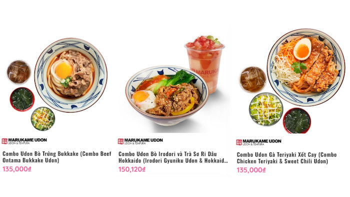 Khám phá menu Marukame Udon 2025: Tổng hợp 20+ món ăn & giá | AEON MALL Huế