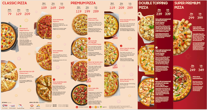 Cập nhật menu Pizza Hut mới nhất: Thực đơn và bảng giá chi tiết | AEON ...